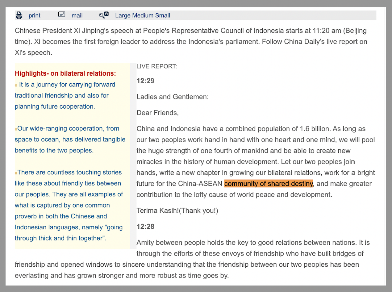 Community of Common Destiny for Mankind - China Media Project
